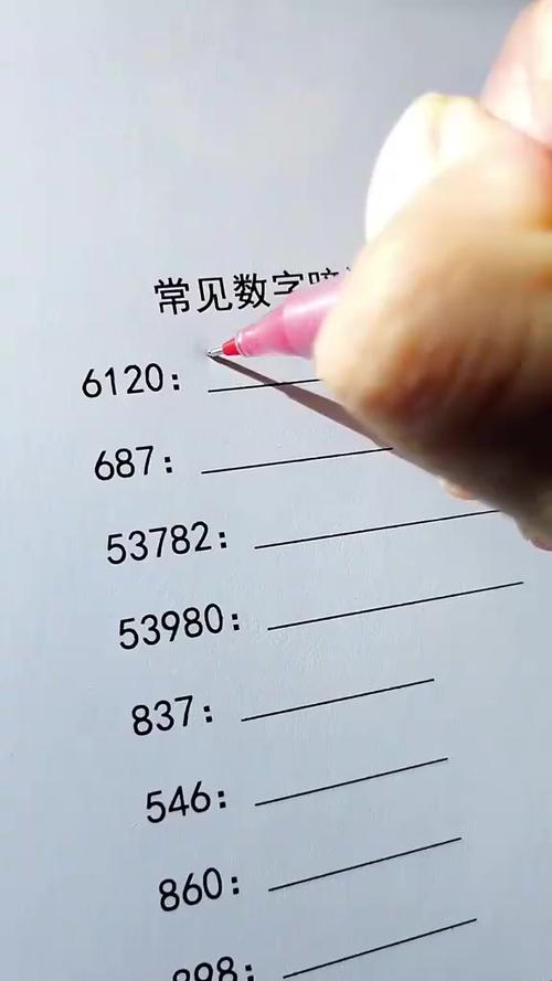 暗号打一准确数字截图
