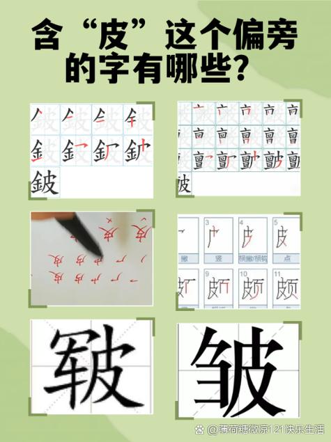 皮加偏旁组词图标