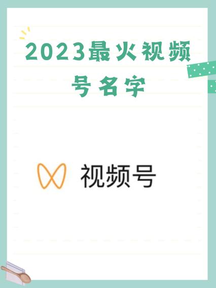 视频号用什么名字好图标