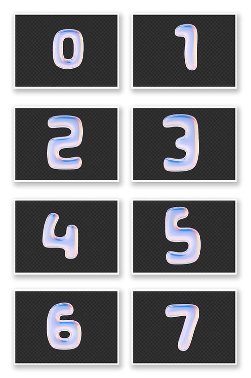 数字字体下载图标