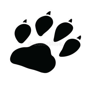 特殊符号猫爪印图标
