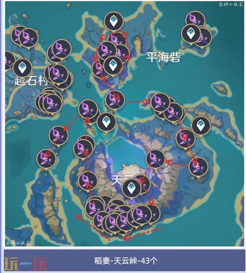 原神鸣草采集位置攻略图标