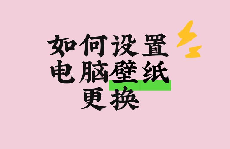 电脑壁纸设置步骤图标