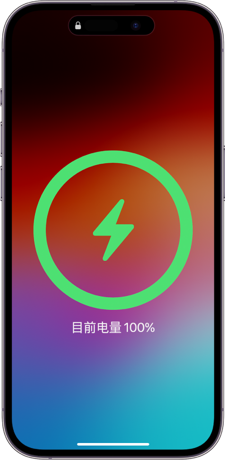 手机电池一直显示100图标