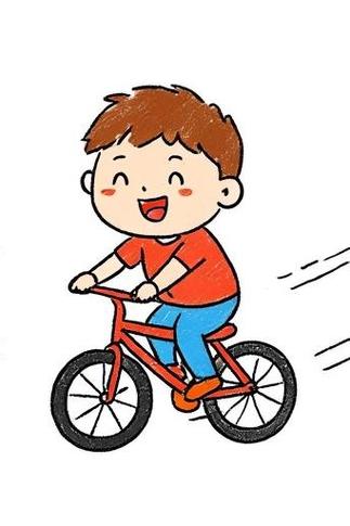 骑单车的小男孩图标