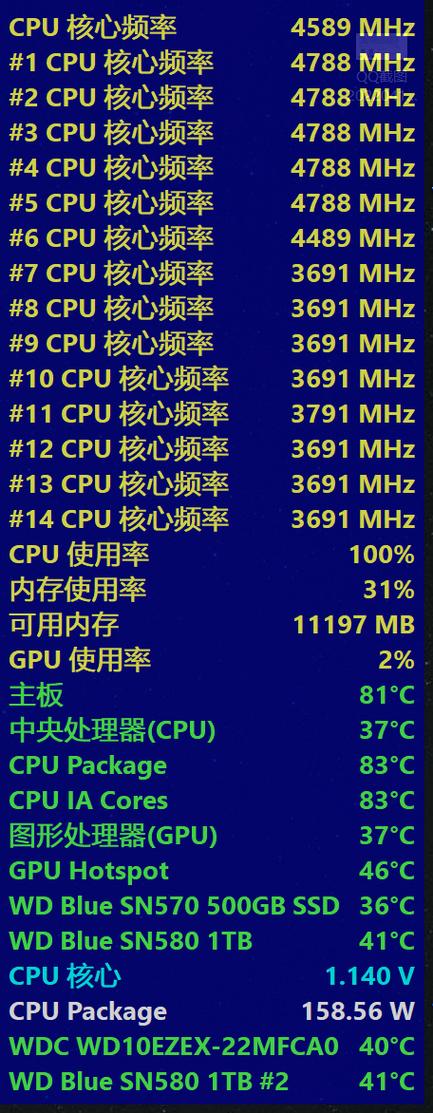 cpu核心频率调节图标
