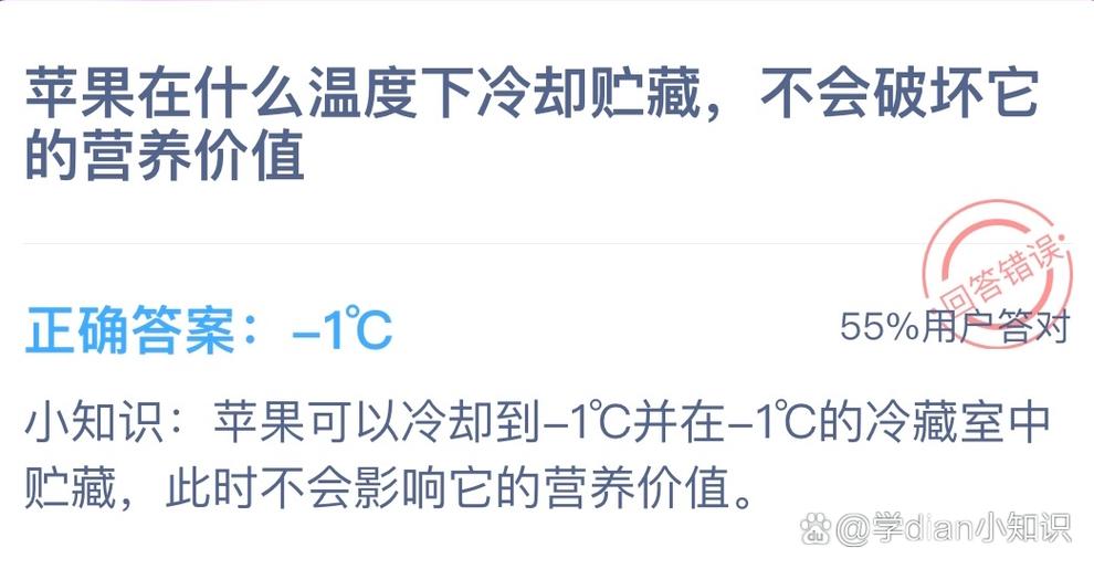 苹果保存方法以及温度截图