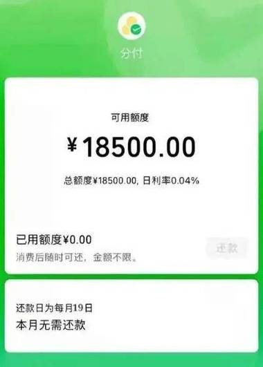分付显示有额度但不能用图标