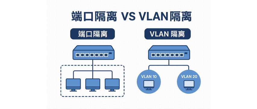 端口隔离和vlan隔离区别截图