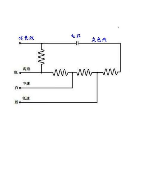 电风扇5线接线图解图标