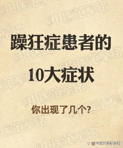 轻躁狂的表现症状图标