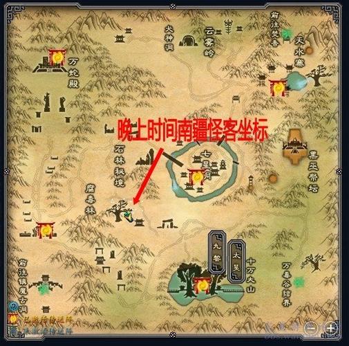 诛仙3boss坐标图标