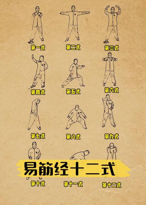 易筋经十二式口诀图标