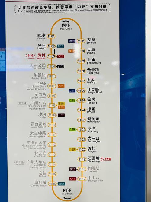 11号线地铁站点线路图标