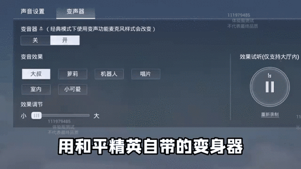 和平精英更新完声音变了图标