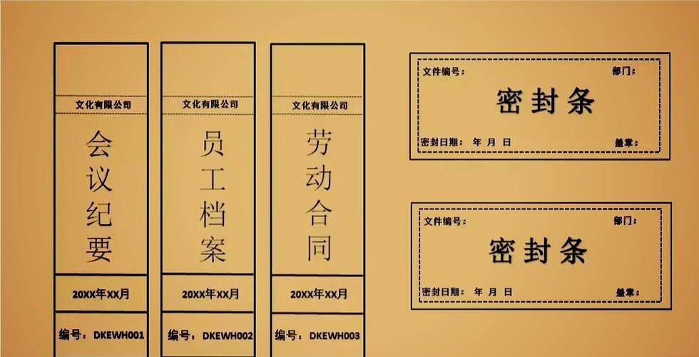 档案盒标签尺寸标准截图