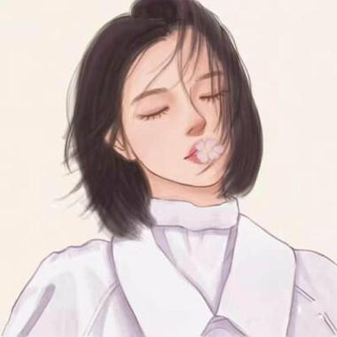 漫画短发女生头像图片图标