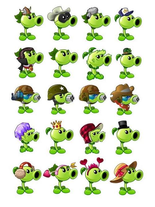 植物大战僵尸各个植物图标