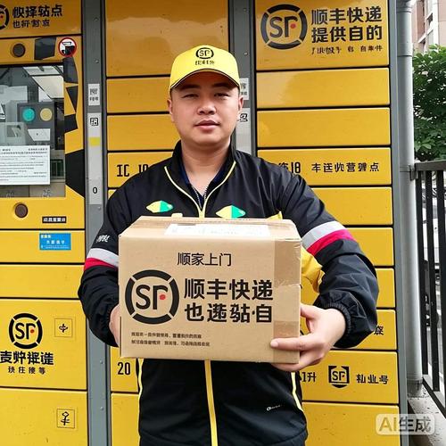 顺丰速运是自取还是送货上门图标