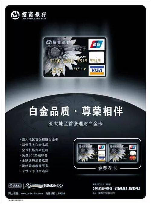 招商银行贵宾卡有几种图标
