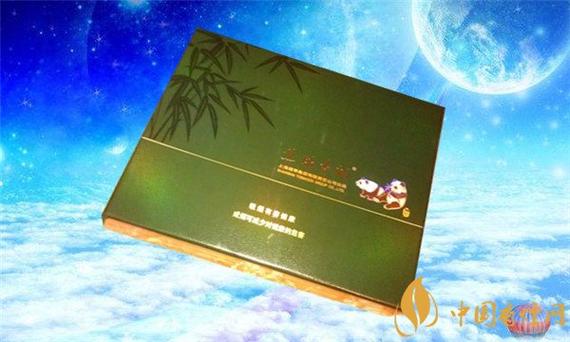 熊猫香烟绿色礼盒图标