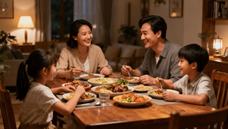 家就是一家人在一起吃饭图标
