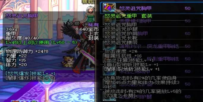 dnf绝版ss防具截图