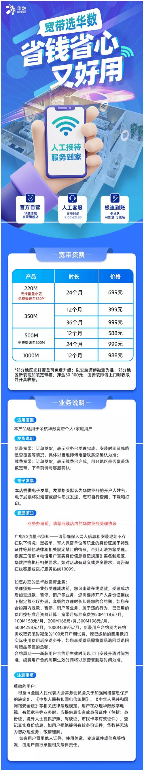 华数宽带2026价格图标
