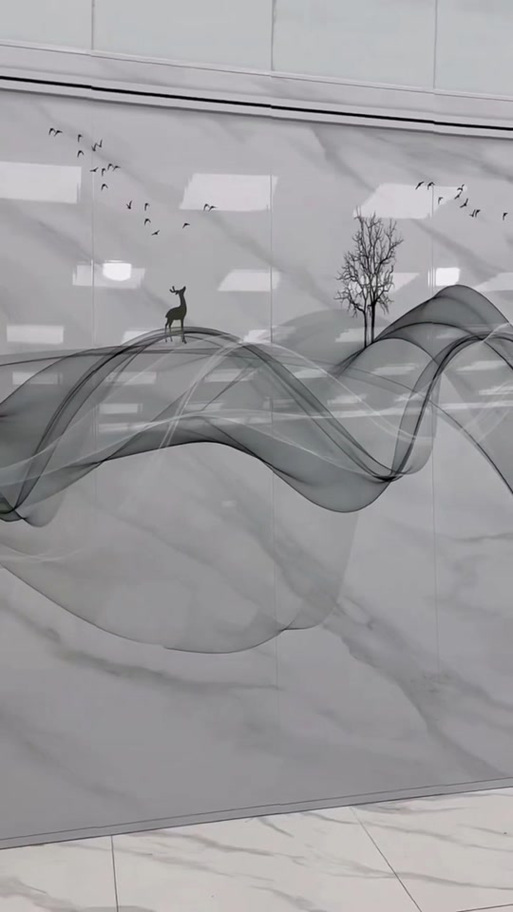 碳晶板电视背景墙