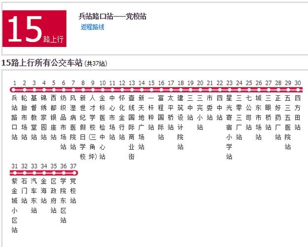 15路公交车时间表图标