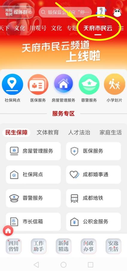 天府市民云社保查询下载图标