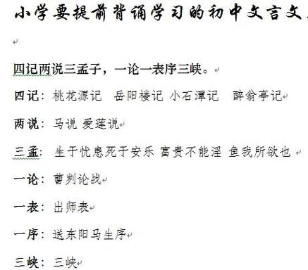 初中几篇文言文图标
