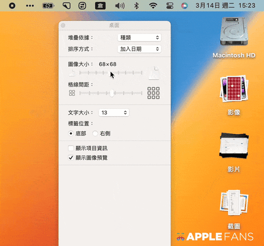 mac系统字体大小设置图标