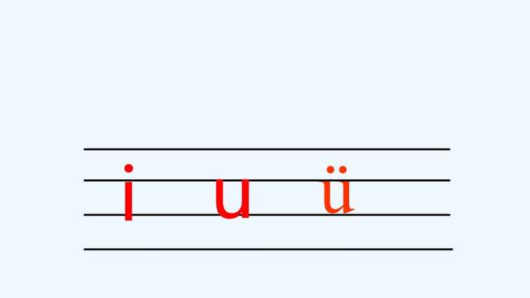 u加两点的整体认读音节