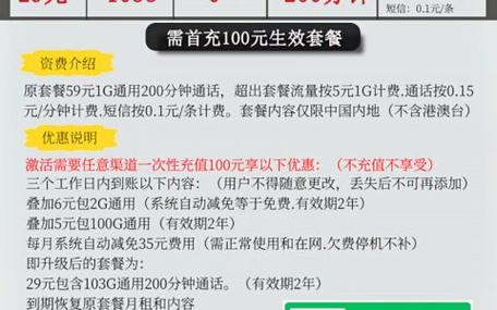 联通流量王卡29元套餐