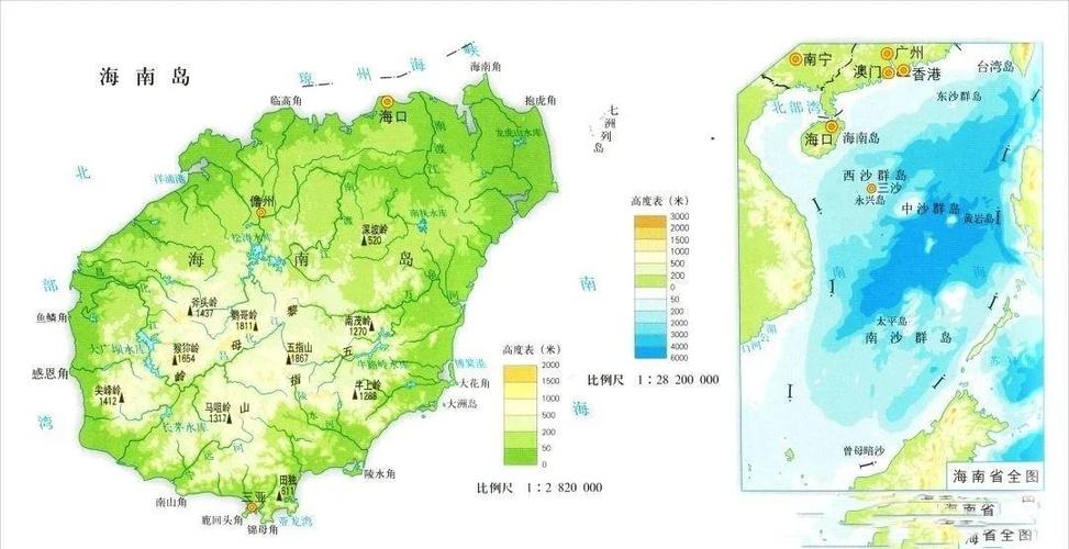 海南省地形地貌图图标