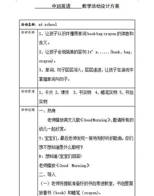 英语备课教案模板全英文截图
