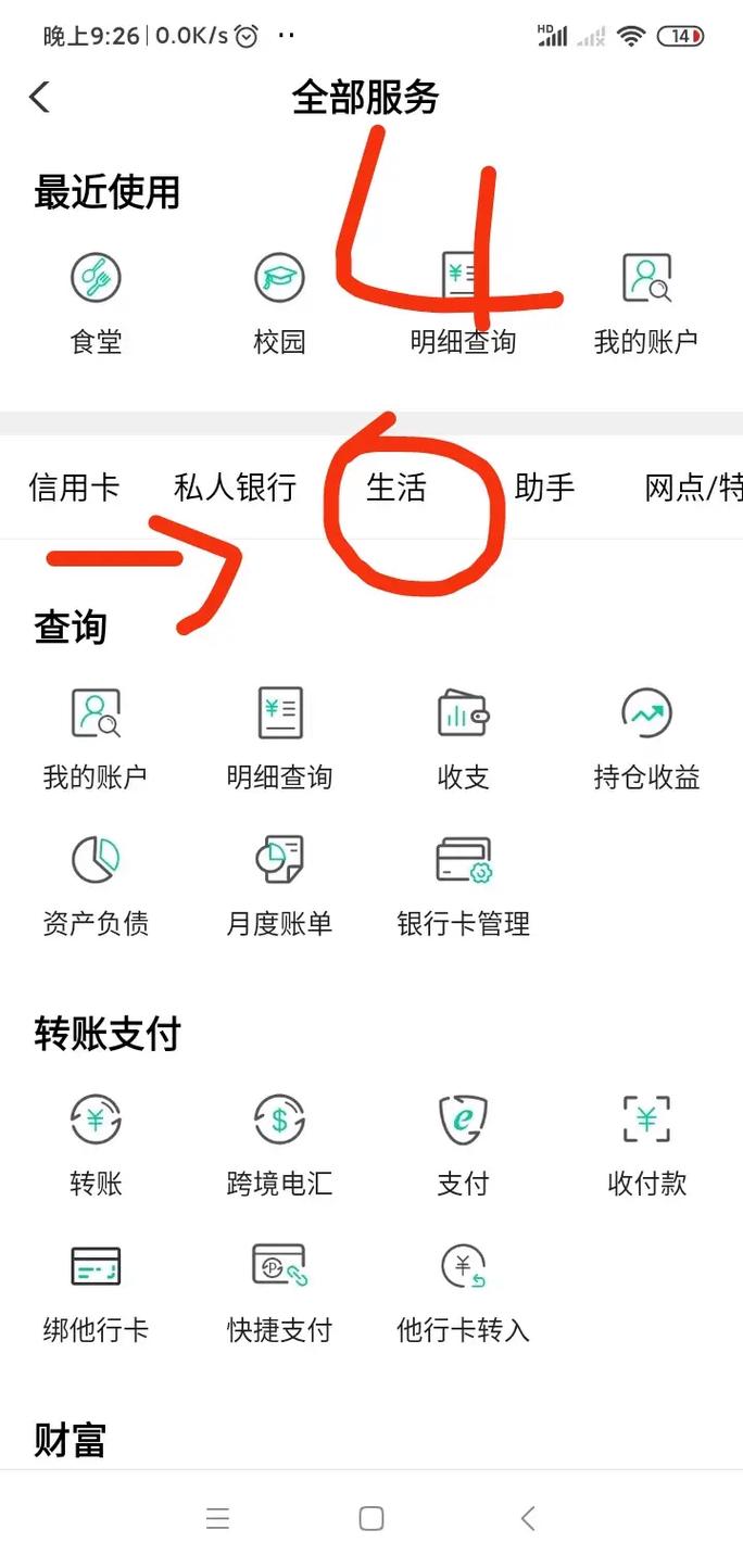 怎么查学生饭卡余额农行图标