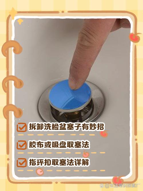 洗脸盆塞子怎么拆卸图标