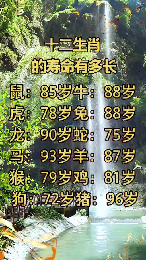 12生肖寿命排名一览表图标