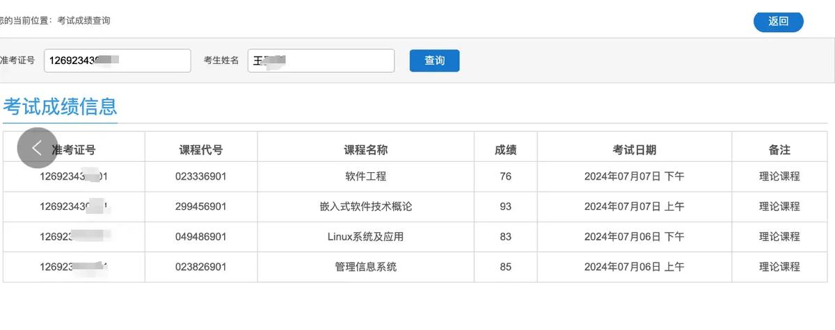 自考成绩查询图标