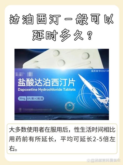 达泊西汀片能延时多久图标