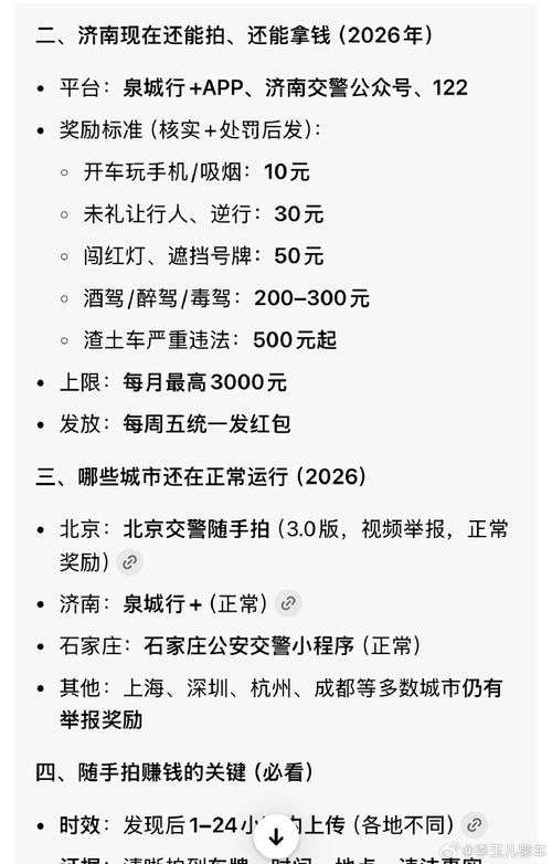 谁手拍违章怎么赚钱
