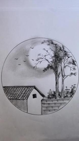炭笔画图片图标