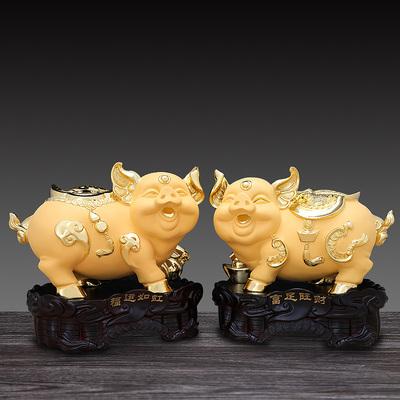 五福金猪图案图标