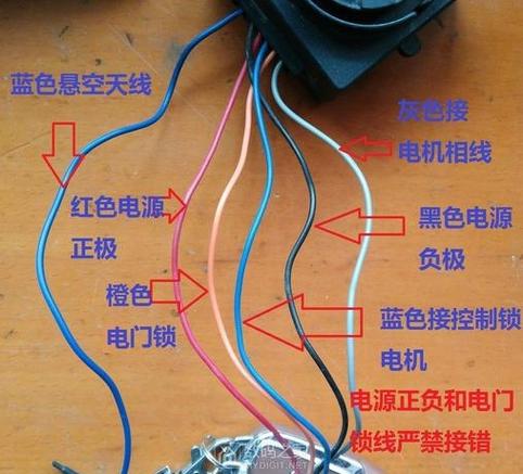 电动车防盗器接线图解6根线图标