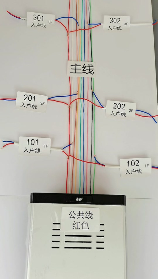 楼宇对讲接线图标