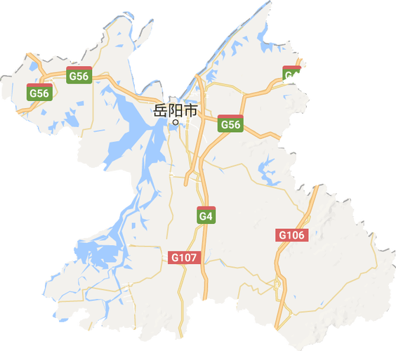 岳阳市地图图标