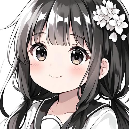 头像漫画女孩图标