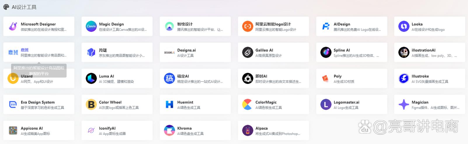 ai常用十大工具图标